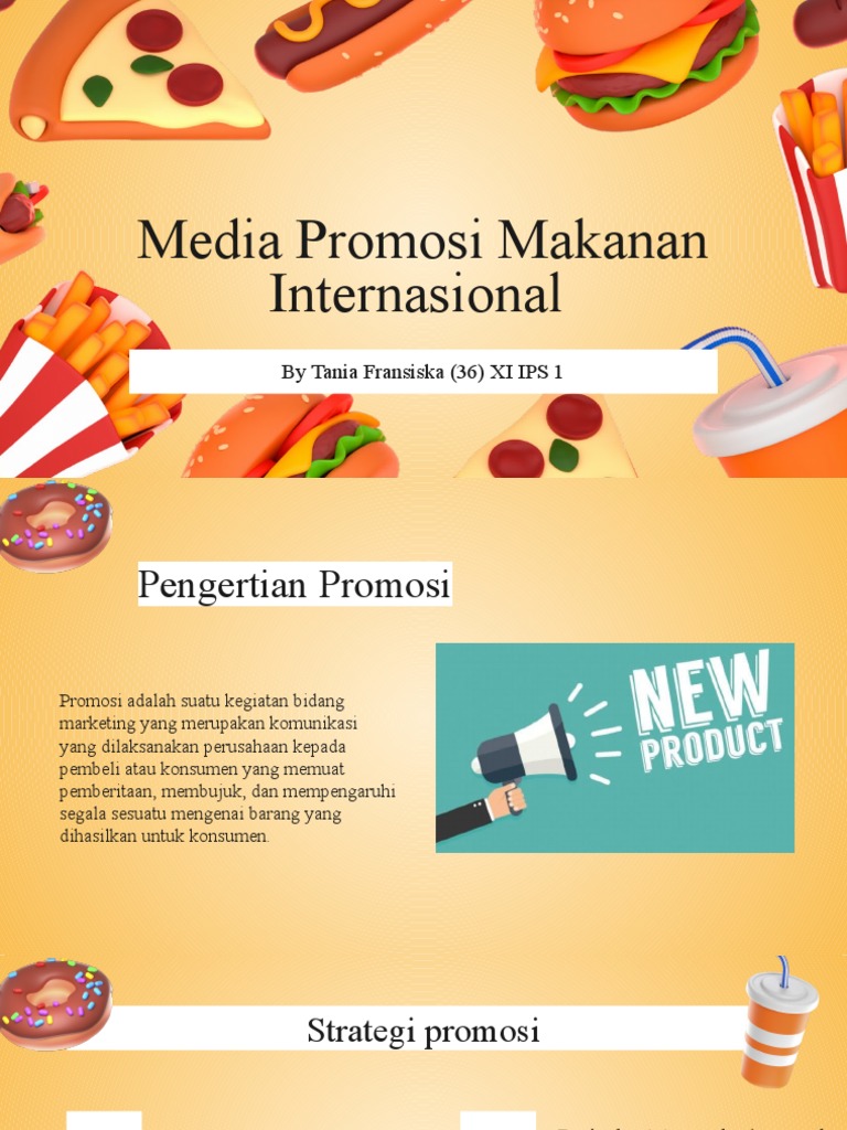 Media Promosi Makanan Internasional | PDF | Bisnis | Ilmu Sosial