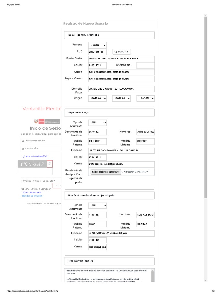 Ventanilla Electrónica inscripcion | PDF