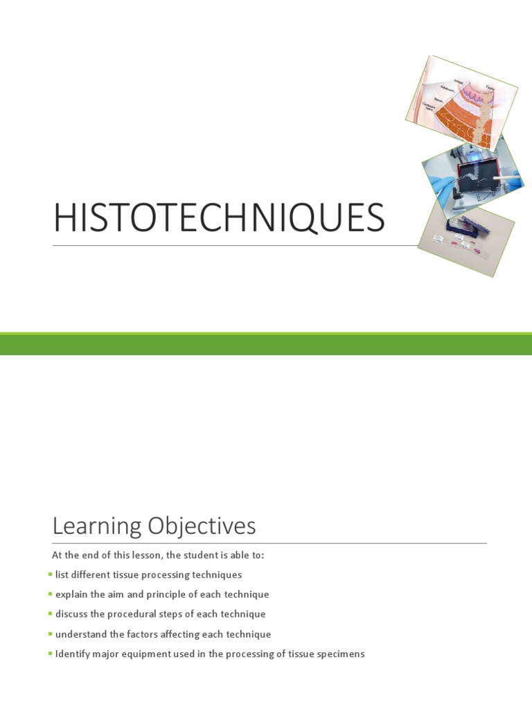 04 Histotechniques | PDF | Fixation (Histology) | Staining