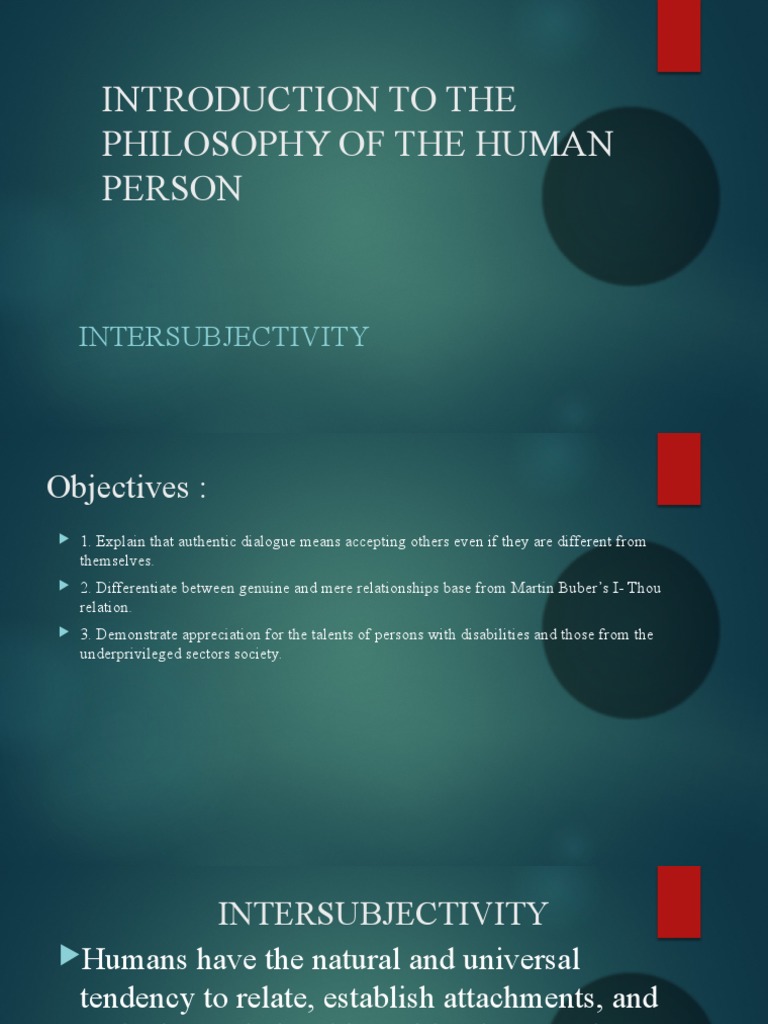 Lesson 7 The Human Person in Society Intersubjectivity | PDF | Psychology | Cognitive Science
