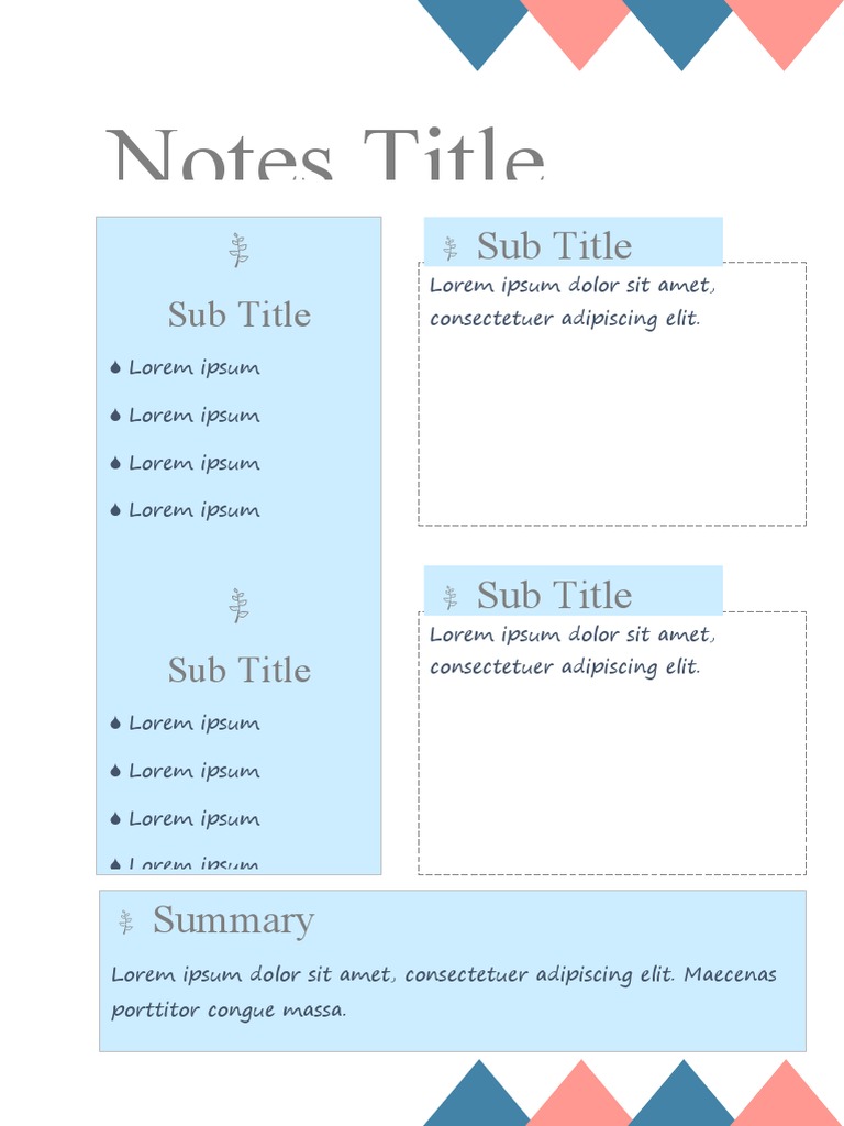 Navy Blue - Catatan Aesthetic Notes Template Word | PDF | Computer File ...