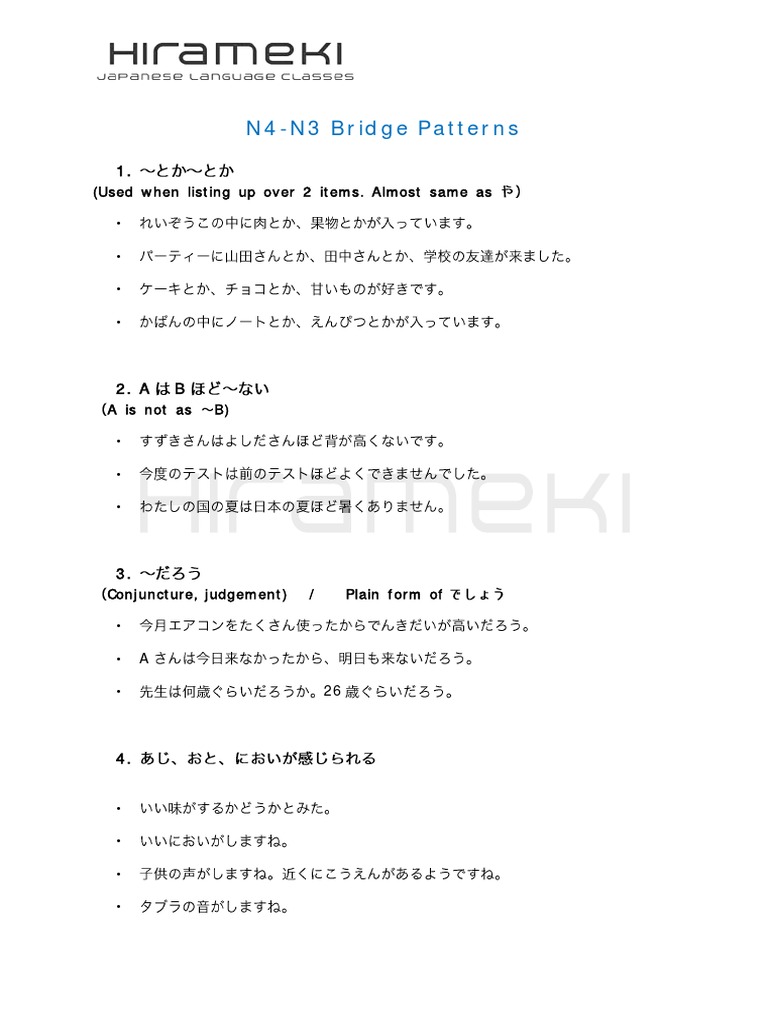 Exploring Common Japanese Bridge Patterns: A Guide to Connecting Ideas and Expressing Nuance ...