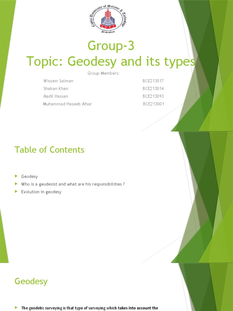 Geodesy 1 | PDF | Geodesy | Surveying