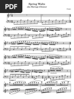Spring Waltz Chopin Mariage D Amour | PDF | Rhythm And Meter | Notation