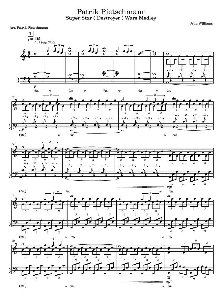 Patrik Pietschmann: Super Star (Destroyer) Wars Medley | PDF