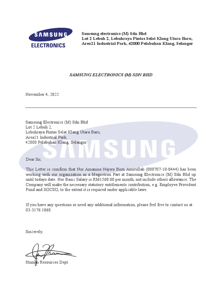 Offer Letter | PDF