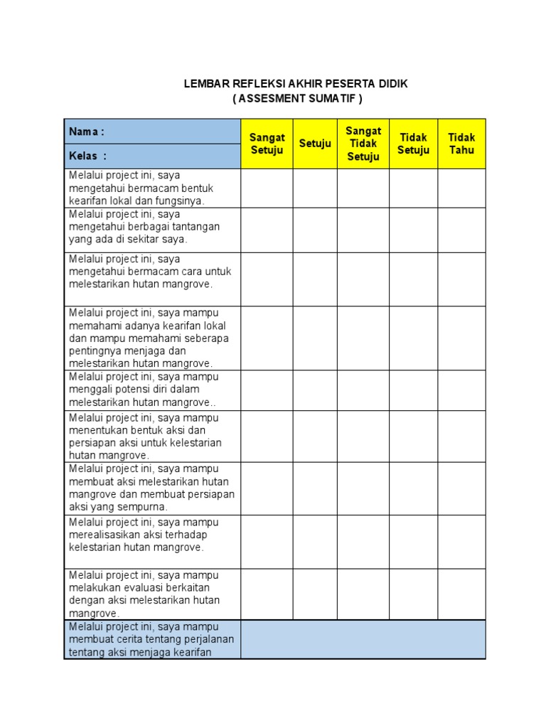 Contoh Asesmen | PDF