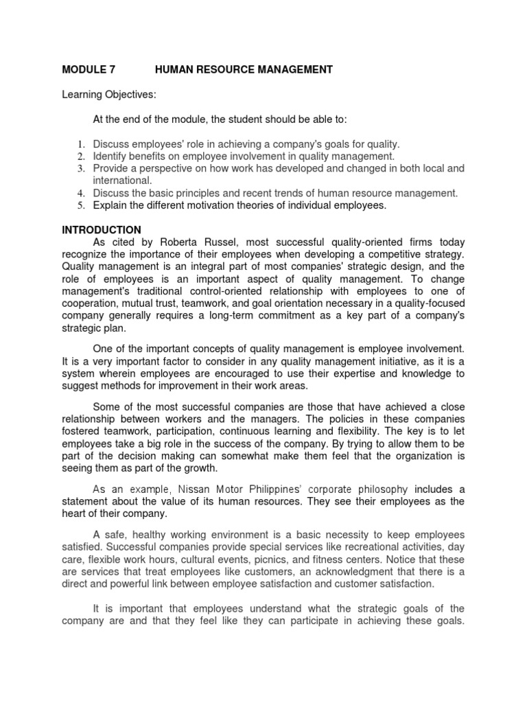 Module 7 | PDF | Motivation | Motivational