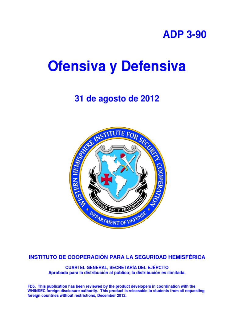 ADP 3-90 (31 AGOSTO 2012) (Ofensiva y Defensiva) AOC 18-12 | PDF ...