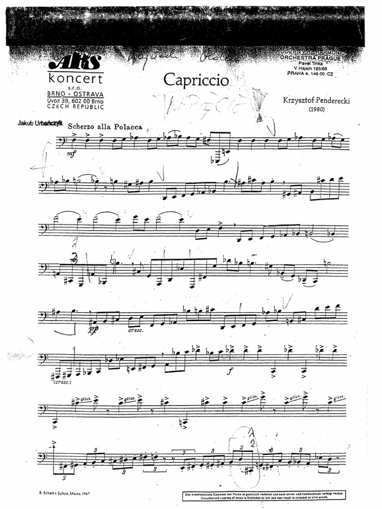 Penderecki Capriccio | PDF