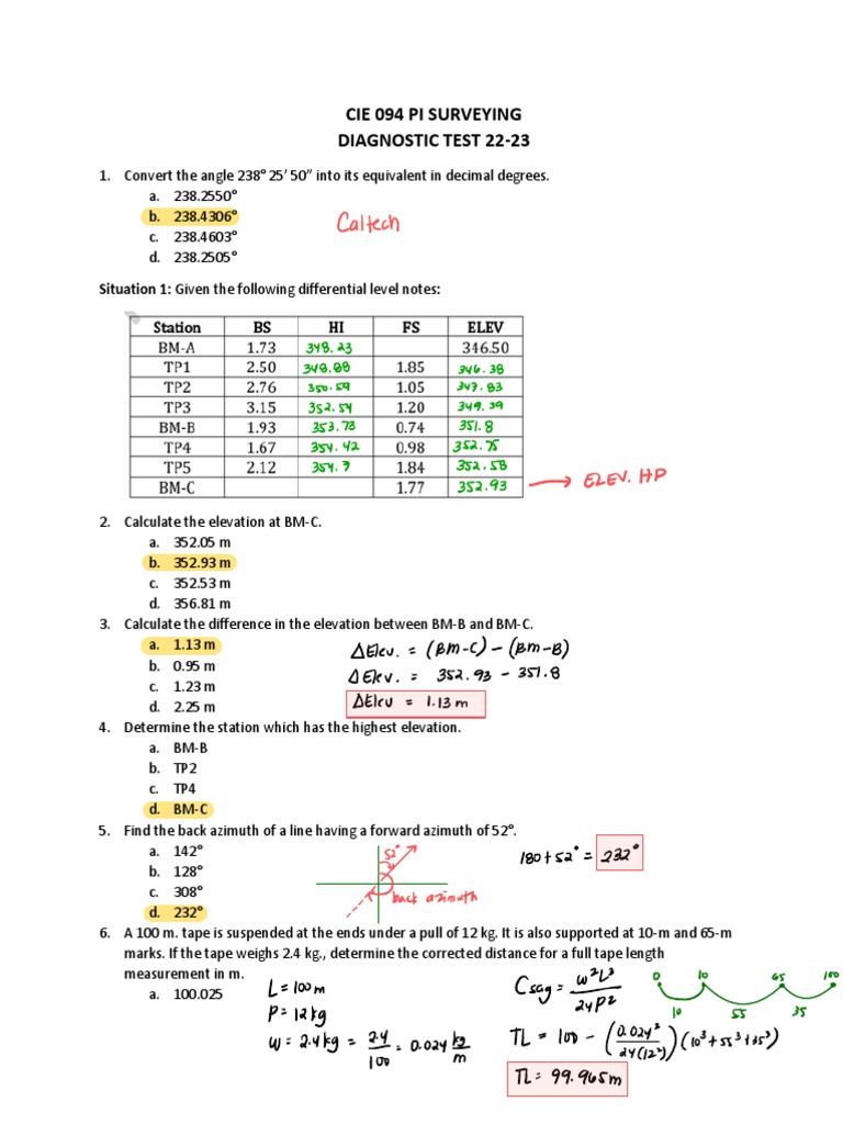 Pi Diagnostic Test 094 | PDF | Angle | Tangent