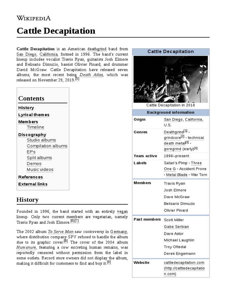 Cattle Decapitation | PDF