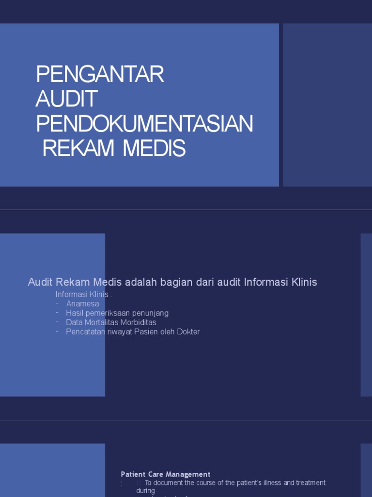1 - Pengantar Audit Rekam Medis | PDF