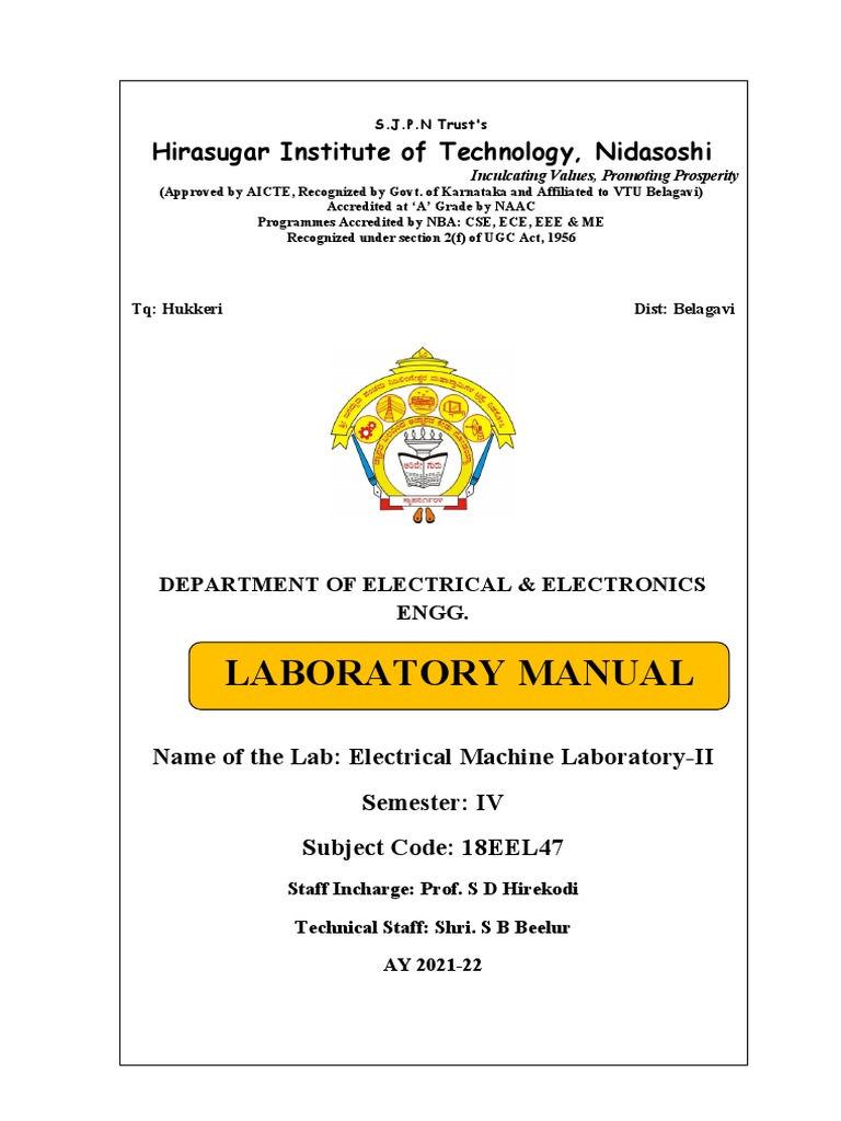 4 EM2 Lab Manual | PDF