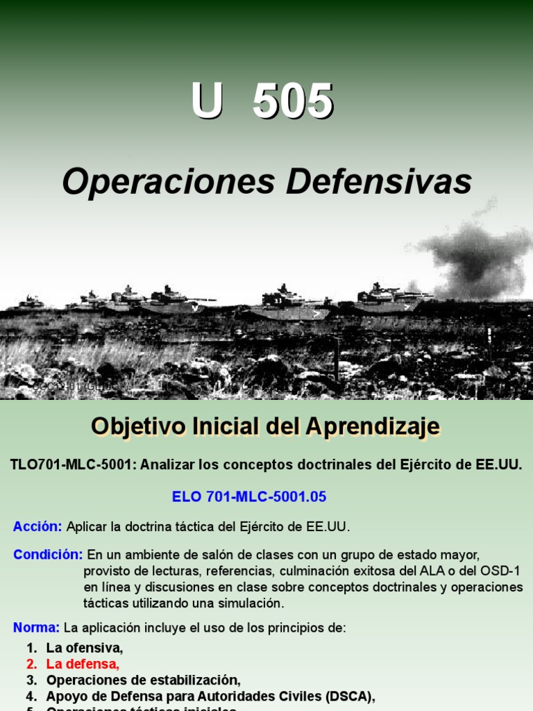 Operaciones Defensivas Militares | PDF | Reconocimiento | Militar