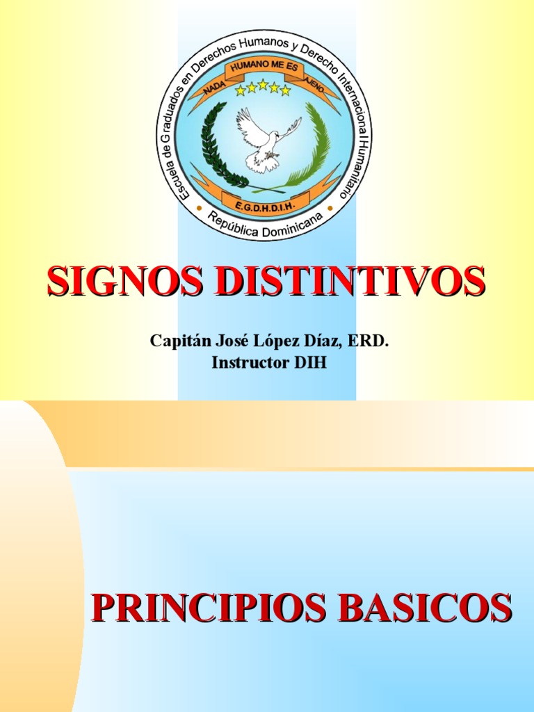Signos Distintivos - Final | PDF | Movimiento Internacional de la Cruz Roja y de la Media Luna ...