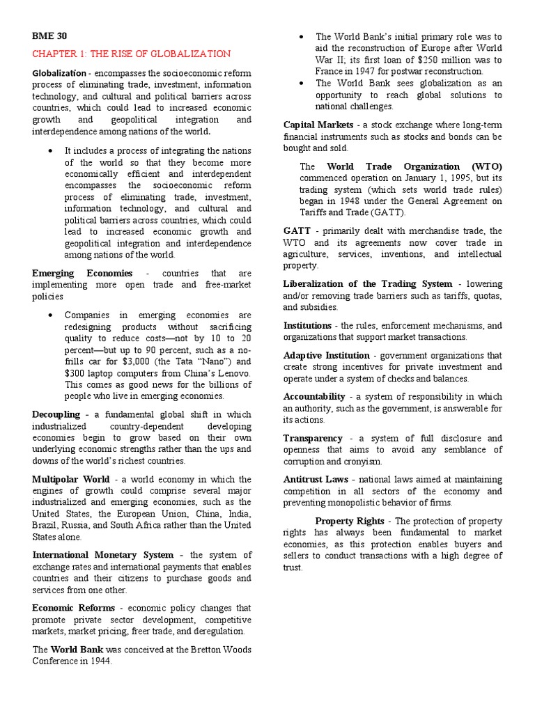 BME 30 Reviewer | PDF | Foreign Exchange Market | Exchange Rate