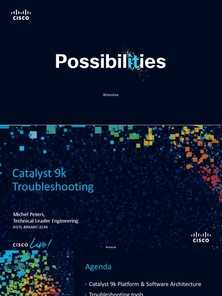 Catalyst 9k Troubleshooting - DGTL BRKARC 3190 | PDF | Transmission ...