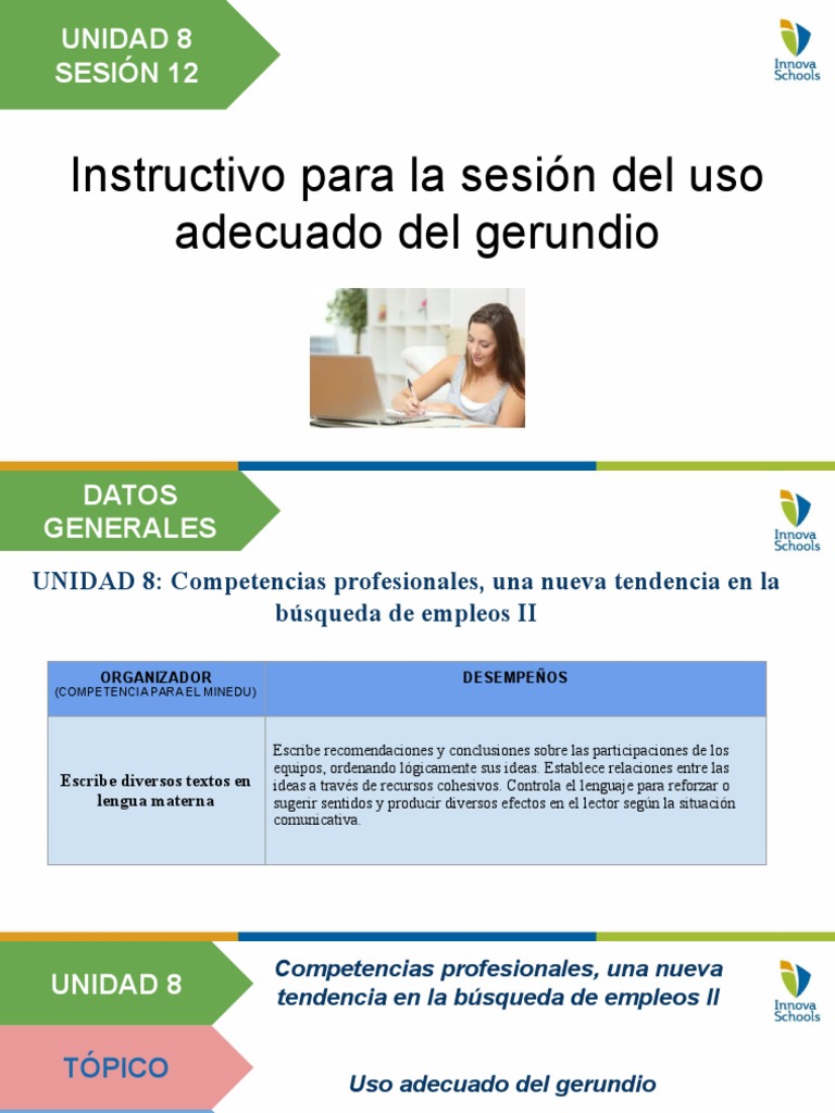 12 Instructivo Del Uso Adecuado Del Gerundio | PDF | Verbo | Lingüística