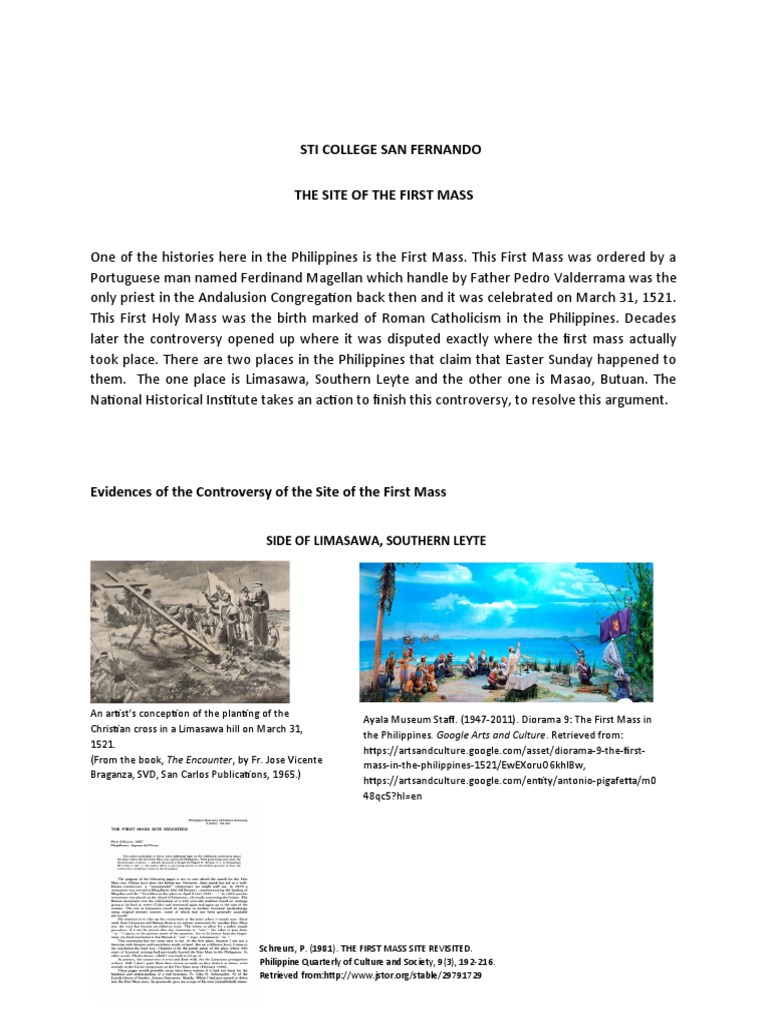 (BSTM-1) Site of The First Mass | PDF | Social Science
