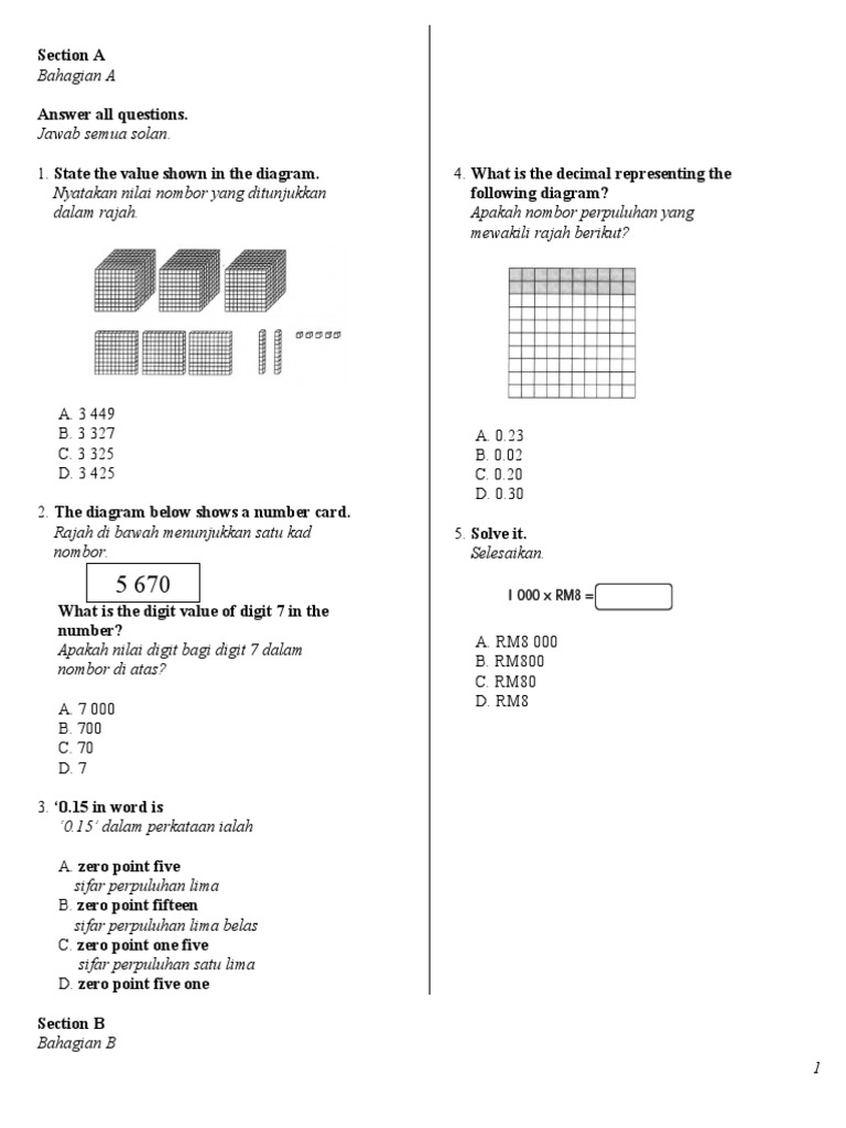 UASA Mathematics Year 3 2022 - 2023 | PDF