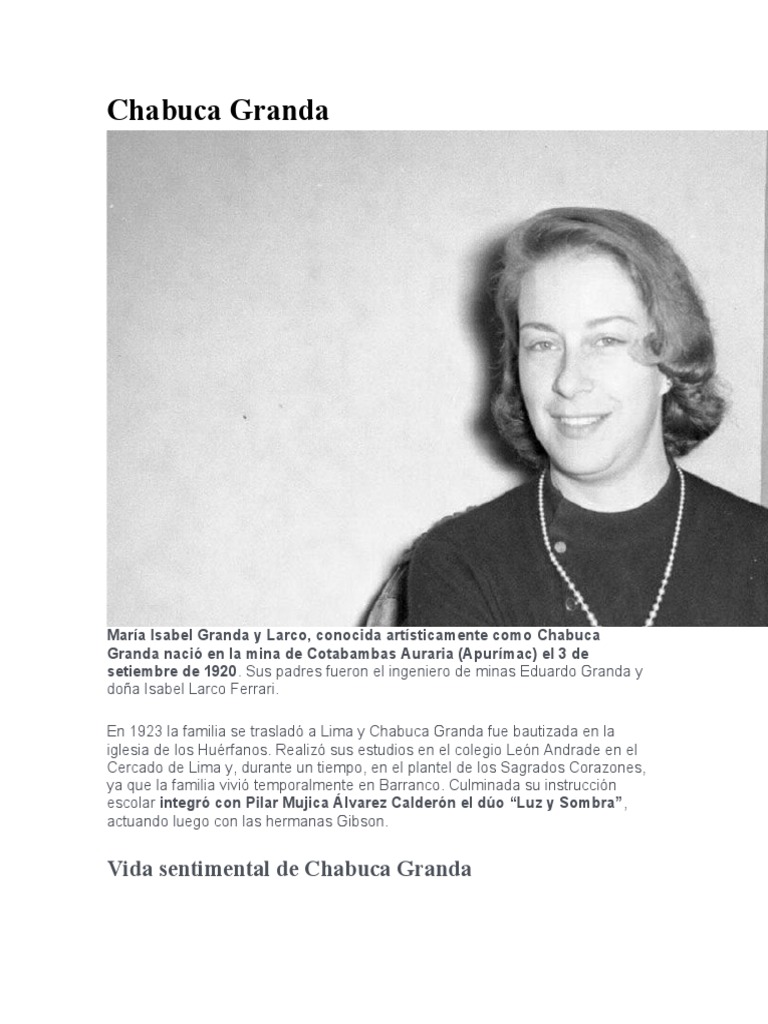 Chabuca Granda | PDF