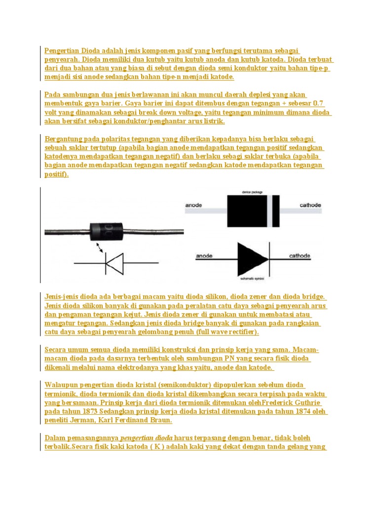 Dioda | PDF | Sains & Matematika