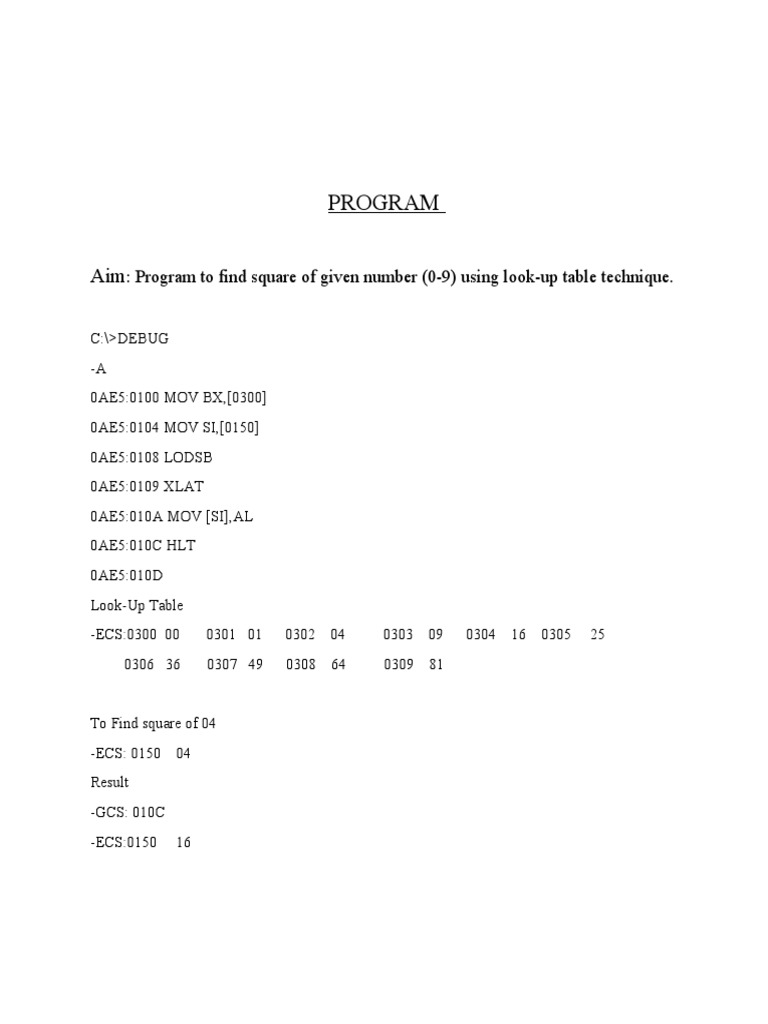 Square of Given Number | PDF