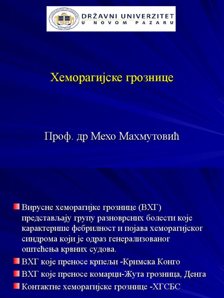 Nedelja Hemoragijske Groznice | PDF