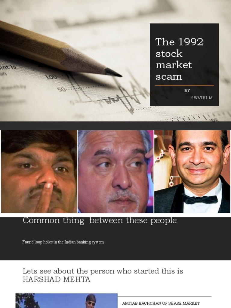 The 1992 Stock Market Scam | PDF | Finance & Money Management