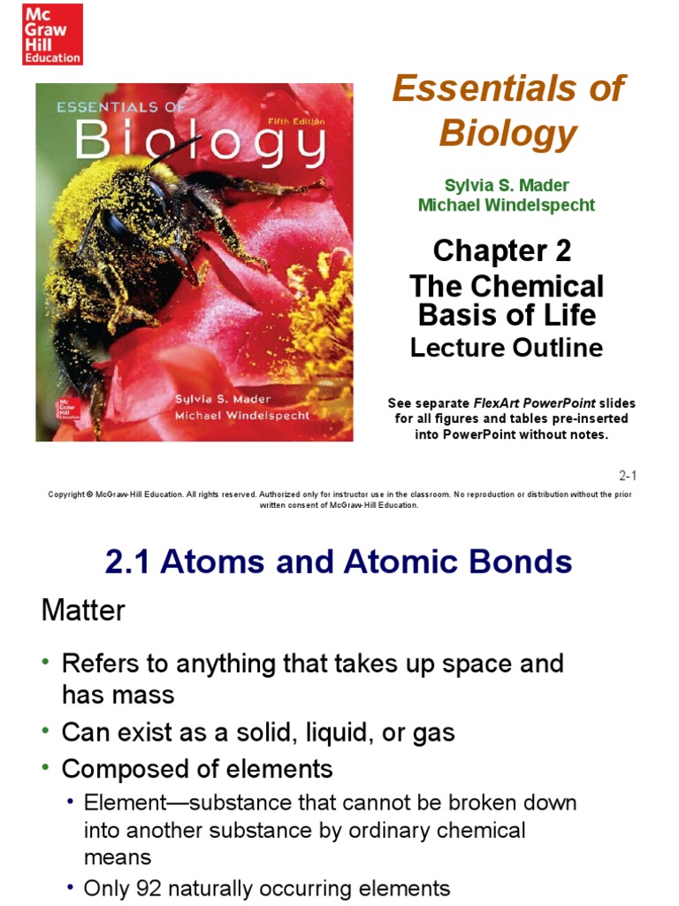 Chapt02 MaderEssentials5e Lecture PPT A | PDF | Properties Of Water ...