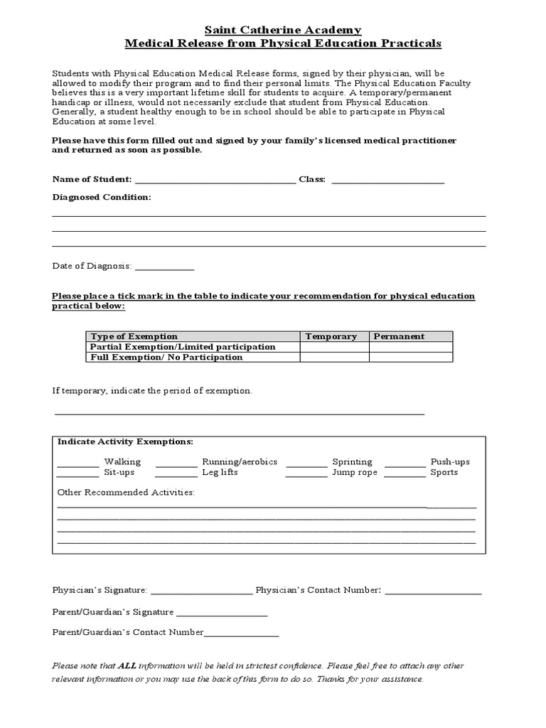 Sca Pe Exemption Form | PDF | Physician | Public Services