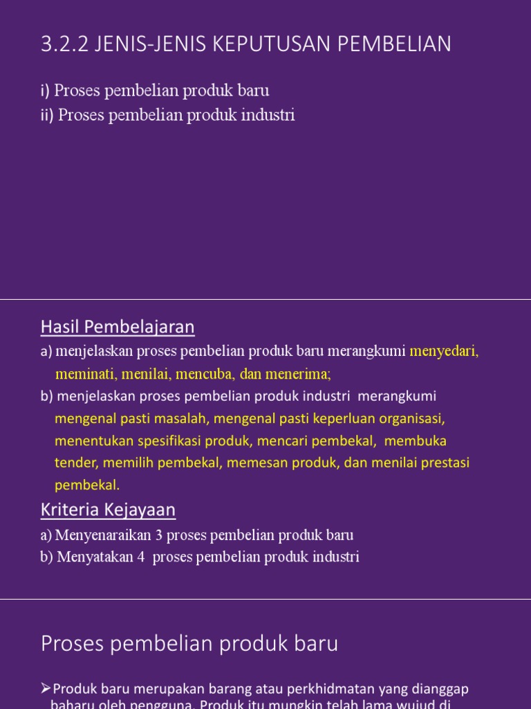 Proses Keputusan Pembelian Produk | PDF