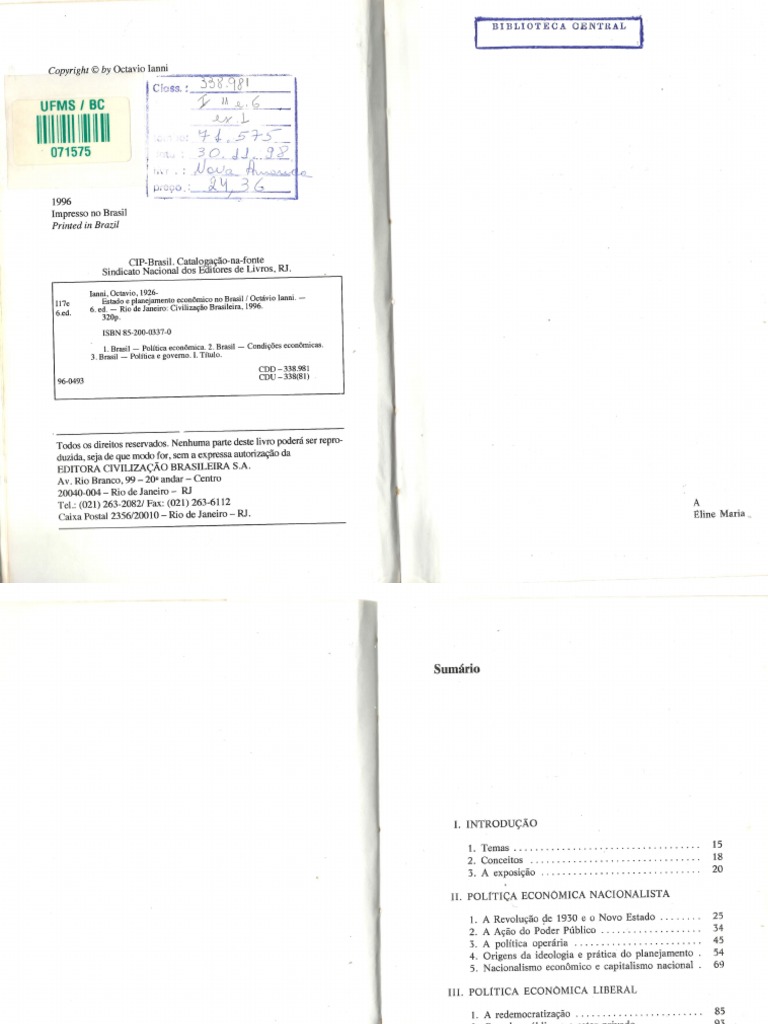 Octavio Ianni - Cap. 1 e 2 | PDF