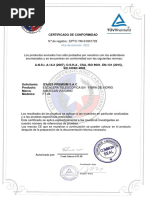 Certificado de Operatividad de Equipos de Proteccion Personal Dielectricos | PDF