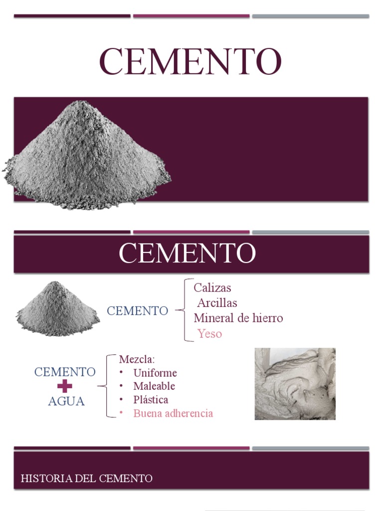 CEMENTO | PDF | Cemento | Hormigón