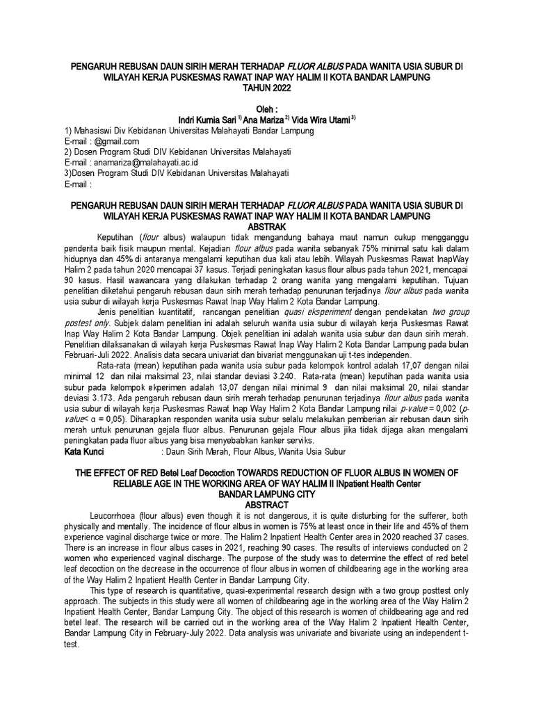 Naskah Publikasi Indri | PDF | Kesehatan Holistik