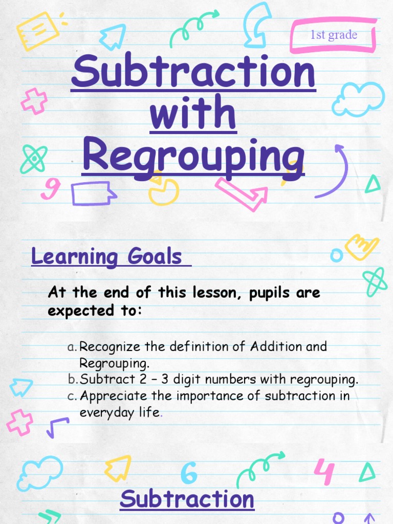 FINAL DEMO PPT Subtraction With Regrouping | PDF | Subtraction ...