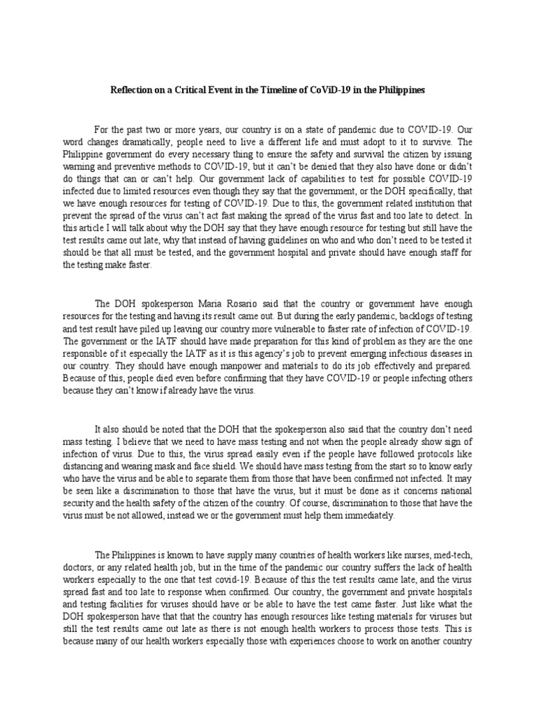 An Analysis of Critical Failures in COVID-19 Testing and Response in ...