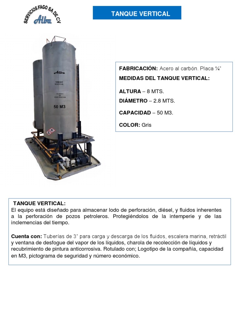 3.-Tanque Vertical | PDF | Ciencia y matemáticas | Tecnología