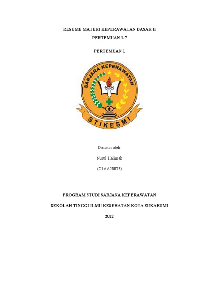 Logo Sarjana Keperawatan STIKESMI | PDF | Sains & Matematika
