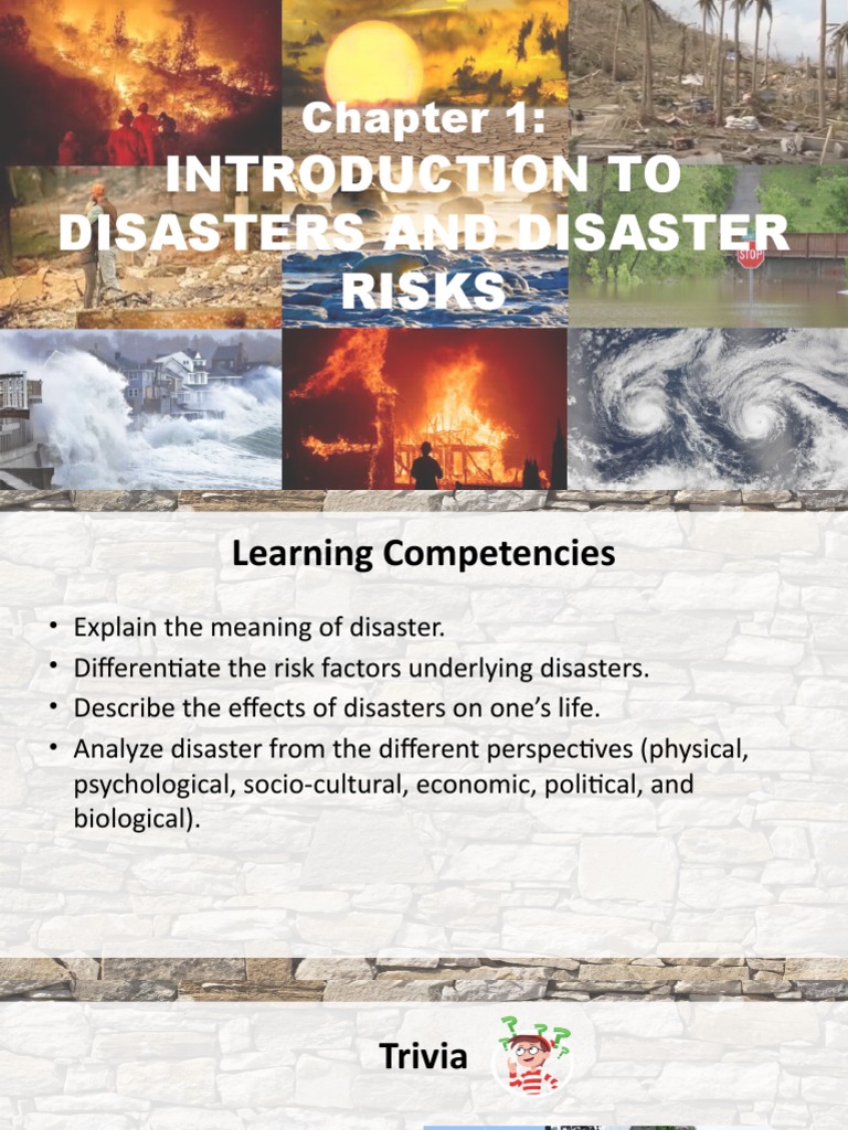 Disaster Chapter 1 | PDF | Hazards | Vulnerability