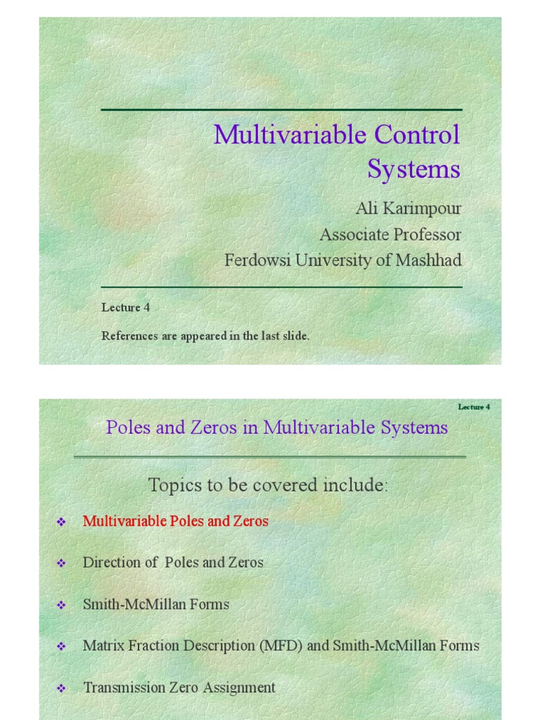 Multivariable Systems 4 Pdf