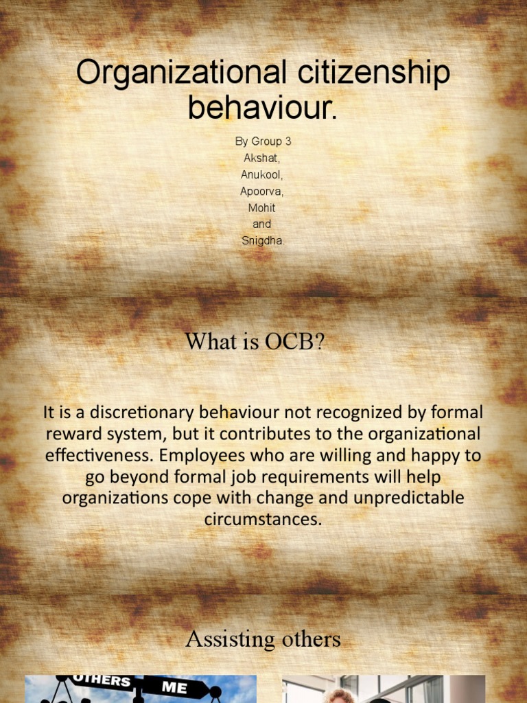 Understanding Organizational Citizenship Behavior | PDF | Business ...
