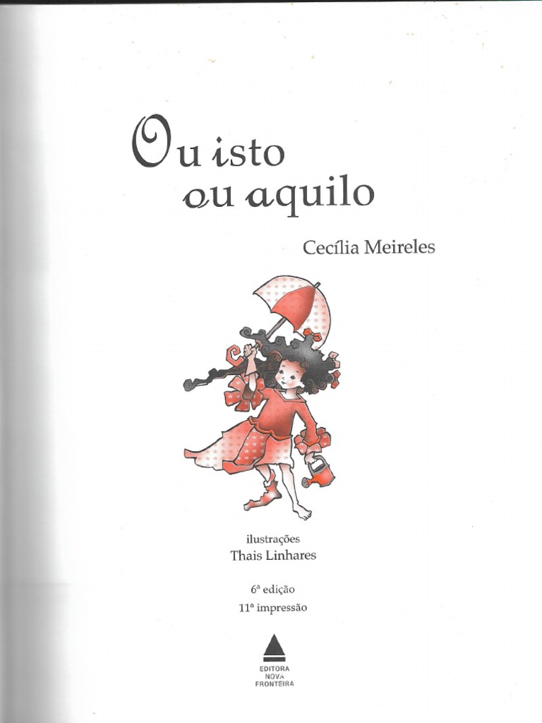 Ou Isto Ou Aquilo, de Cecília Meireles | PDF