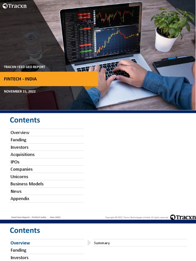 FinTech India - Tracxn Feed Geo Report - 15 Nov 2022 | PDF | Venture Capital | Corporate Finance