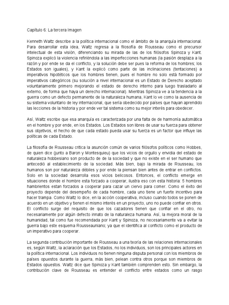 9.3. Kenneth Waltz - El Hombre El Estado y La Guerra. Un Análisis ...