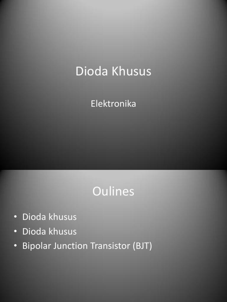 4 Dioda Khusus | PDF