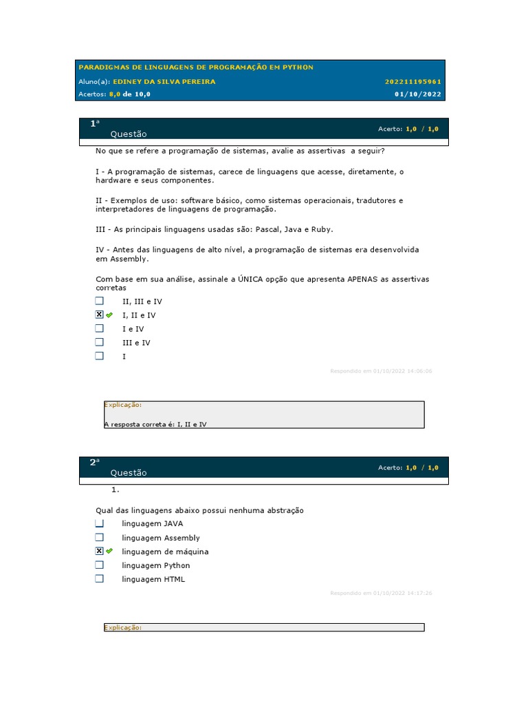 Paradigmas de Linguagens de Programação em Python | PDF | Linguagem de ...