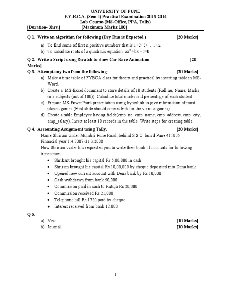 Fybca Updated First Sem Slips | PDF | Banks | Cheque